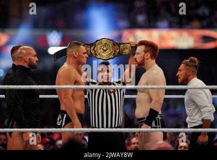 September 3, 2022: Gunther& Sheamus during WWE Clash at the Castle ...
