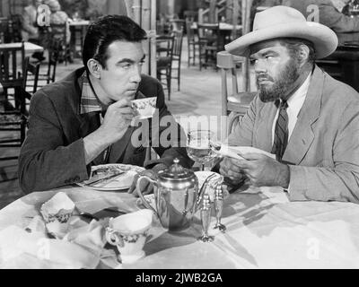 George Mathews, on-set of the Film, "City Beneath The Sea", Universal ...