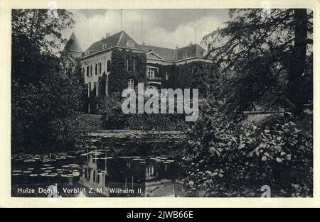 View of the left and front of the Doorn house in Doorn from the ...