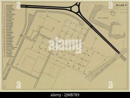 Map of the Overvecht Zuid district in Utrecht; the site between the ...