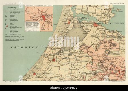 Map of the city freedom of Utrecht, the area of the city center with ...