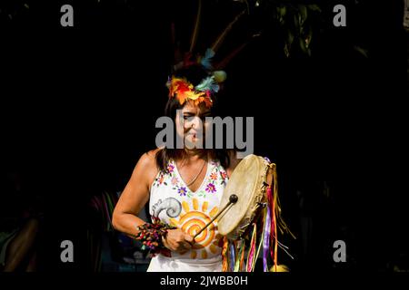 Sonsonate, El Salvador. 04th Sep, 2022. Tatiana Melisa Pila, 12 (L ...
