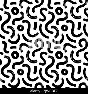 Hand drawn meandering lines pattern with circles Stock Vector Image ...