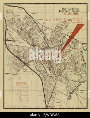 Map of the municipality of Utrecht with bus lines Stock Photo - Alamy