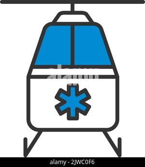 Medevac Icon. Editable Bold Outline With Color Fill Design. Vector ...