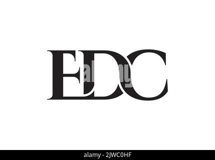 EDC Initial Monogram Letter E D C Logo Design Vector Template edc ...
