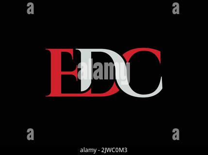 EDC Initial Monogram Letter E D C Logo Design Vector Template edc ...