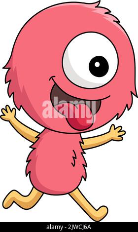 Monster One Eyed Cartoon Colored Clipart Stock Vector Image & Art - Alamy