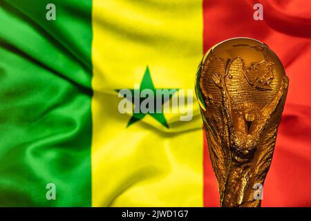 Senegal fans at the FIFA World Cup Round of 32 match between Belgium ...