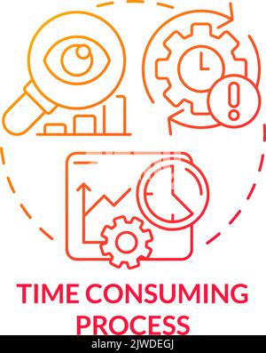 Time consuming process concept icon Stock Vector Image & Art - Alamy