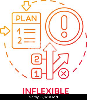 Inflexible concept icon Stock Vector Image & Art - Alamy