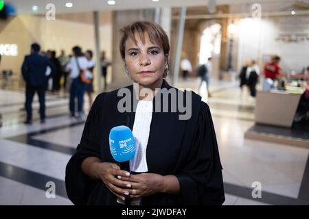 Lawyer Samia Maktouf at the courthouse before the start of the Nice ...