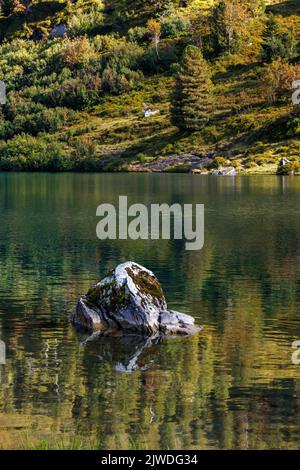Engstlensee lake in the Bernese Highlands, Switzerland, Europe Stock ...
