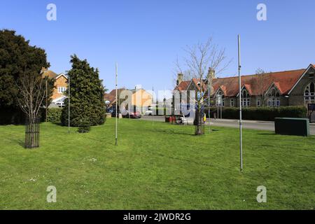 Summer view in Manea village, Cambridgeshire, England, UK Stock Photo ...