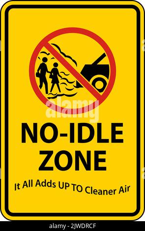 Warning sign no truck zone, illustration, vector on a white background ...