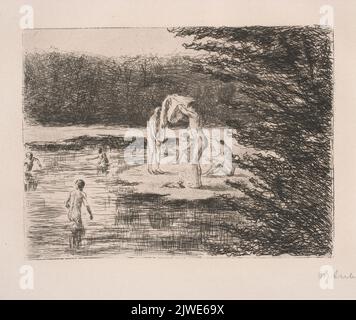 Max Liebermann Badende Knaben Stock Photo - Alamy