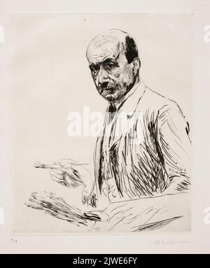 SelbstPorträt mit der palette; Liebermann, Max (1847-1935); 1911 (1911 ...