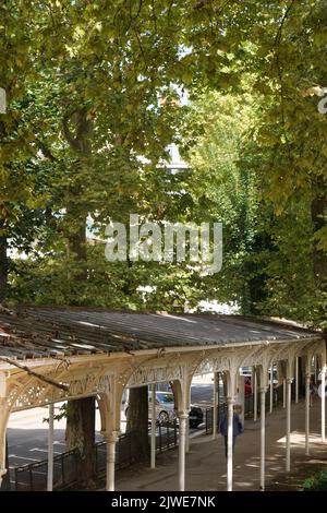 Covered alley, Park of springs, Vichy, Allier, AURA Region, Central ...