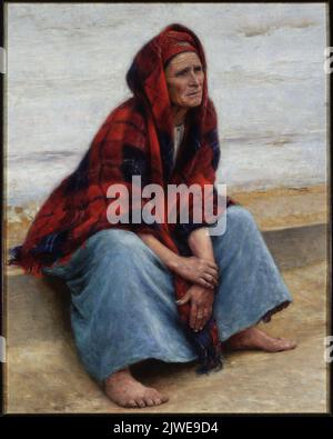 Woman, study for the painting Peasant coffin (1894) by Aleksander ...