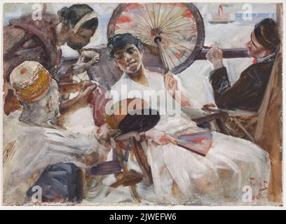 On the ship - Colombo, Ceylon, sketch by nature; Fa AT, Julian (1853 ...