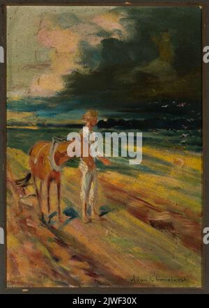 Black clouds, section of the triptych “Disaster”, sketch 1870 by Albert ...