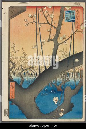 'Plum Garden at Kameido' (Kameido umeyashiki) by Utagawa Hiroshige ...