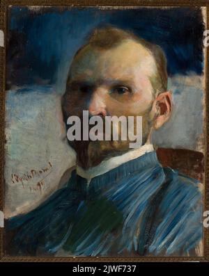 Self-portrait. Wyczółkowski, Leon (1852-1936), graphic artist Stock ...