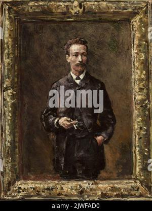 Portrait of Artur Gruszecki, sketch by Aleksander Gierymski Stock Photo ...
