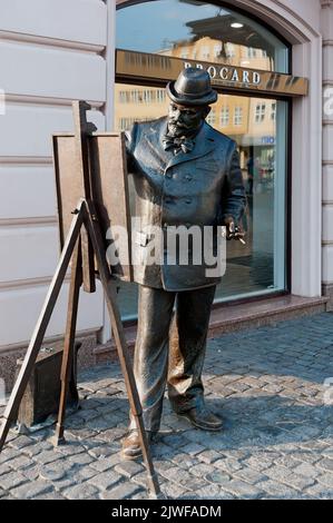 Bronze Statue of Roskovics Ignac in Budapest Stock Photo - Alamy