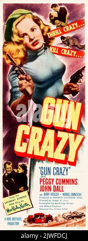 Gun Crazy (United Artists, 1950). Three Sheet film poster feat Peggy ...