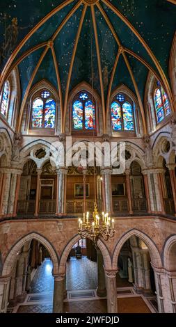 Vaultred ceiling in Marble Hall of Mount Stuart, Isle of Bute, Scotland ...