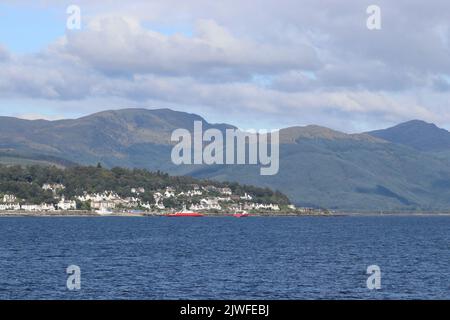 Car ferries near Hunters Quay, Dunoon, Scotland Stock Photo - Alamy