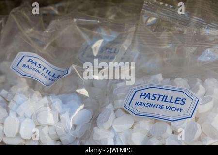 Vichy pastilles, Confiserie Moinet candy store, Vichy, Allier, AURA ...