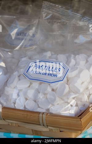Vichy pastilles, Confiserie Moinet candy store, Vichy, Allier, AURA ...