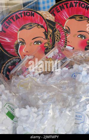 Vichy pastilles, Confiserie Moinet candy store, Vichy, Allier, AURA ...