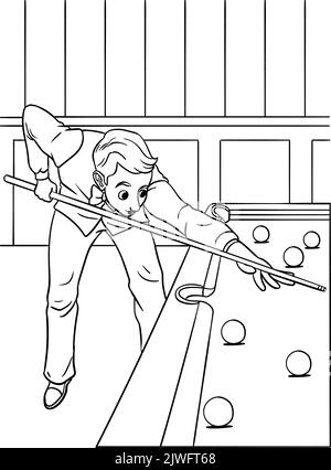 Coloring page for kids. Illustration of Table isolated on white ...