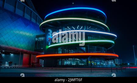 doha,qatar- june 06,2022 ; the newly build 321 sports Museum in the ...