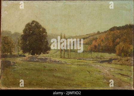Landscape with poplars; AGTHE, Curt (1862-1943); 1921 (1921-00-00-1921 ...