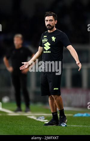 Turin, Italy. 05 September 2022. Urbano Cairo, chairman of Torino FC ...