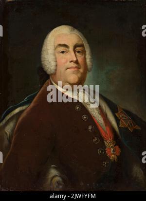 This artwork features Augustus III in traditional Polish costume. The ...