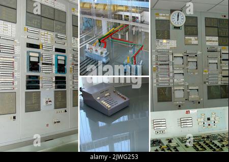 One of the control rooms of the nuclear power plant, where in 1986 the ...