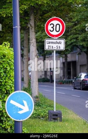 A vertical shot of 30 speed limit sign Stock Photo - Alamy