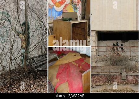 The spooky City of Pripyat (Ukrain) famous for the Chernobyl disaster ...