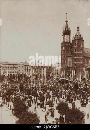 The unveiling of the Adam Mickiewicz Monument in Lviv in 1904, designed ...