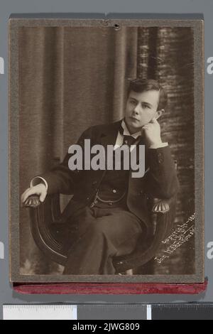 Portrait of Józef Hofmann (1876-1957), pianist, composer (view from the ...