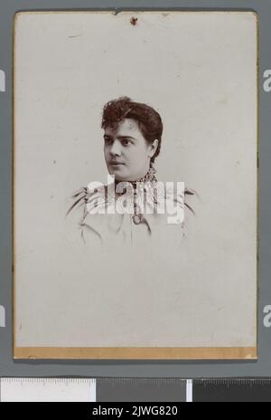 Portrait of Helena Marcello-Palińska (1857 or 1860-1939), actress (half ...