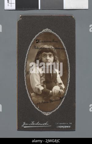 Portrait of Mieczysław Horszowski (1892-1993) as a child (entire figure ...
