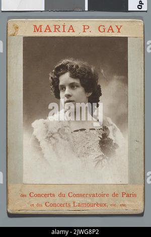 Portrait of María P. Gay (1879-1943), Catal forests (bust); Pirou, Eug ...