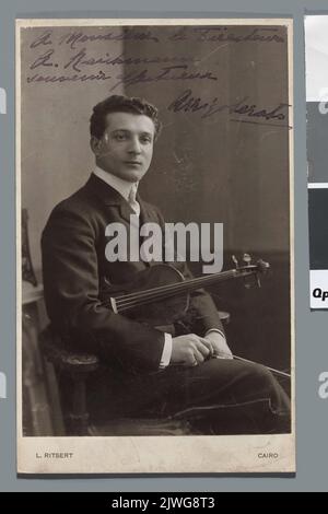 Portrait of Arrigo Serato (1877-1948), in the outer violinist (to the ...