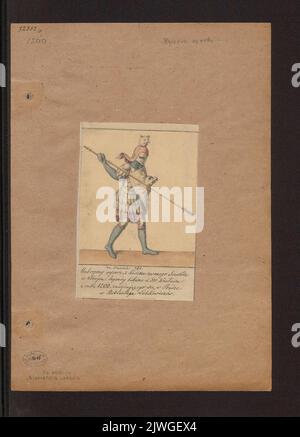 Bohemian knight, according to an illustration from the so-called Codex ...